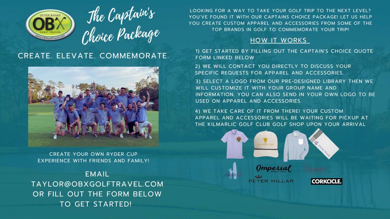 Captain's Choice Package | OBX Golf Travel - Host your own Ryder Cup!